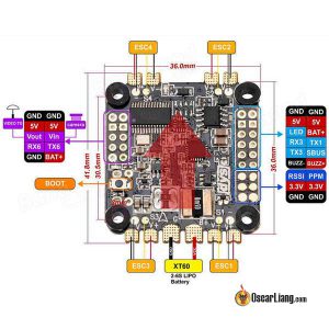 Обзор: полетный контроллер все-в-одном — DYS F4 Pro V2 Flight ...